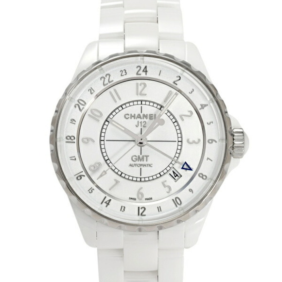 CHANEL | Accessories | Chanel J2 Gmt 38mm H313 White Dial Mens Watch ...